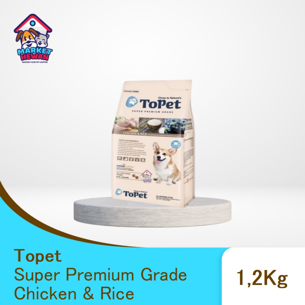 Jual Sajo Topet Chicken & Rice Dog Food 1,2kg-Makanan Anjing Made in ...
