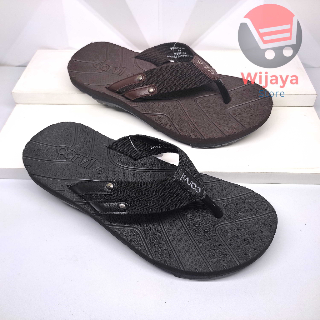 Jual Sandal Pria Carvil Original Sendal Jepit Cowok Laki-Laki Desain ...