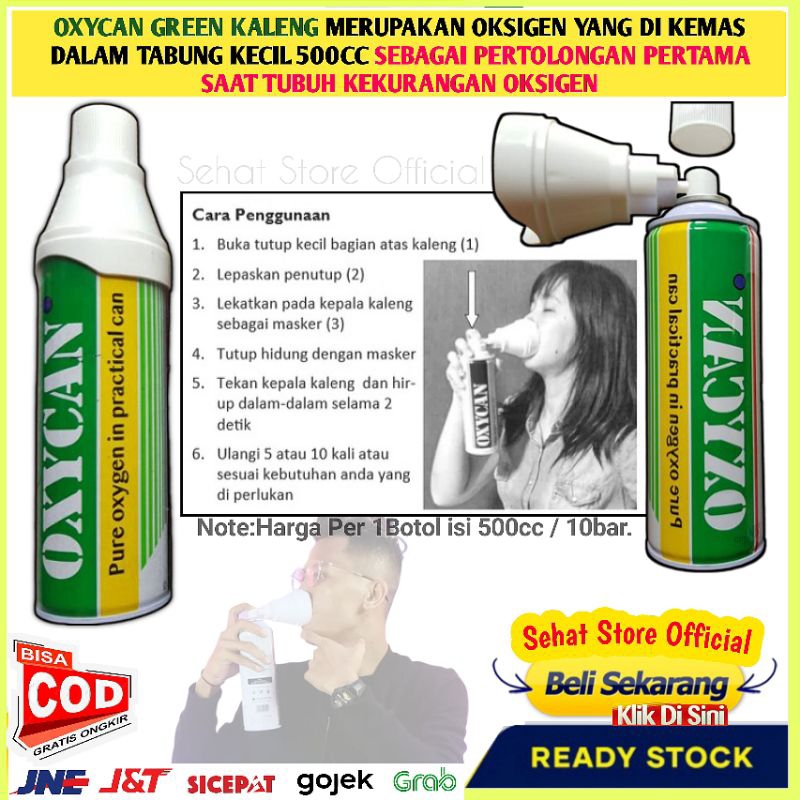 Jual Oksigen Dalam 1 Botol Kemasan Kaleng isi 500cc Oxigen Alat Bantu ...