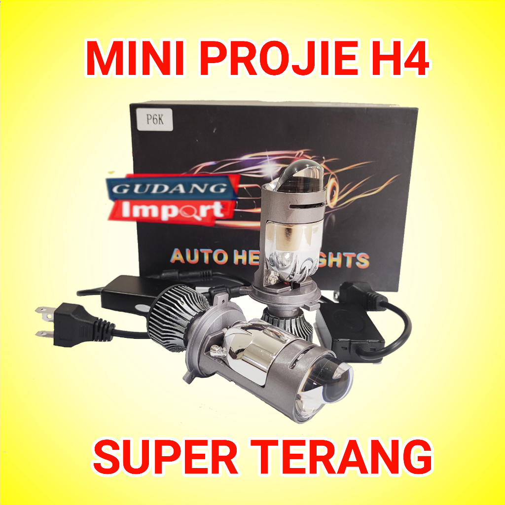 Jual LAMPU LED MINI PROJIE P6K MOBIL MOTOR H4 | Shopee Indonesia
