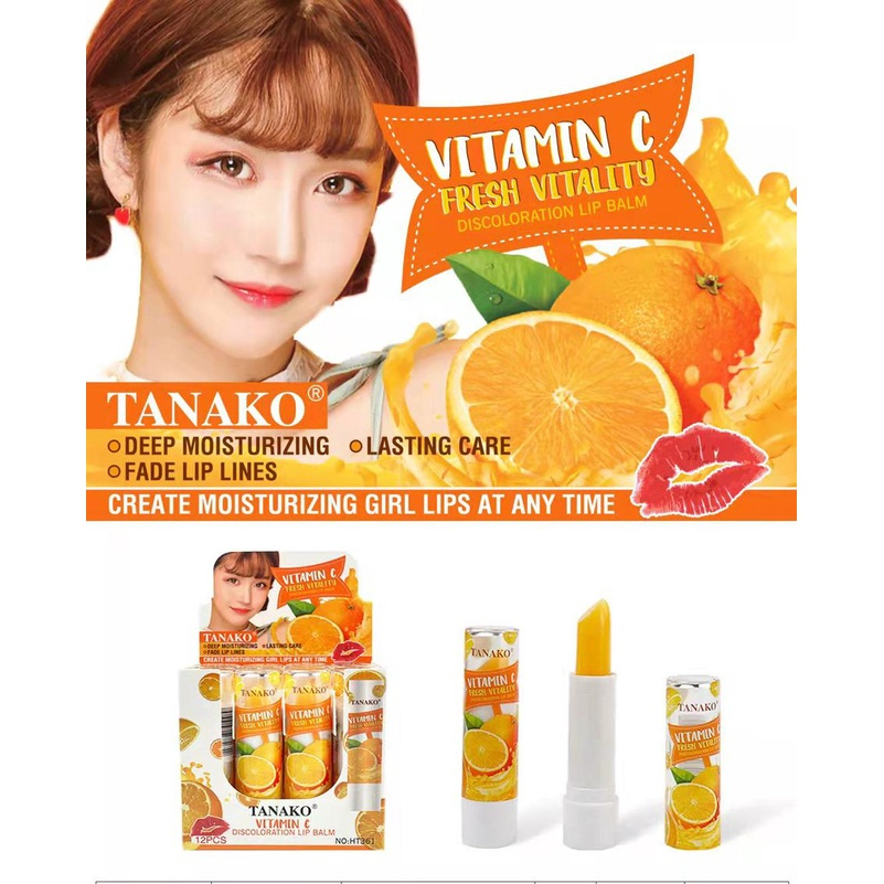 Jual Lip Balm Tanako Lipbalm Magic Pink Peach Color | Libbam Treatment ...