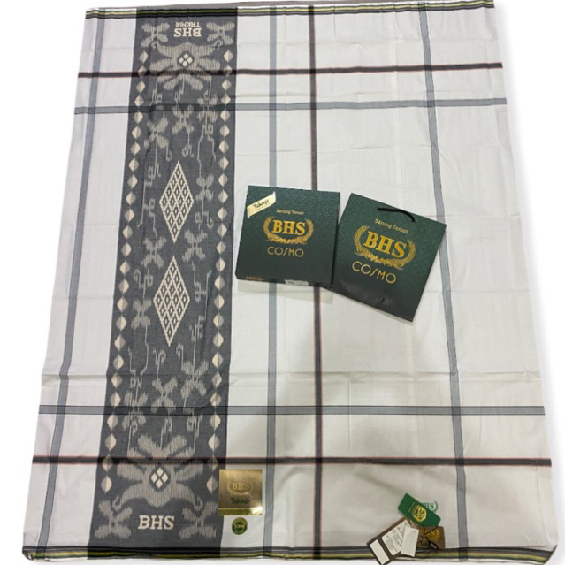 Jual Sarung BHS Silver TakmirMonochrome Putih | Shopee Indonesia
