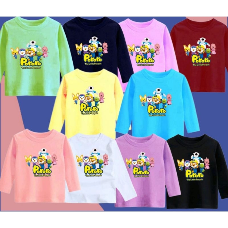 Jual Baju kaos Anak Lengan panjang 1-12Tahun PORORO//Atasan kaos Anak ... Jual Baju kaos Anak Lengan panjang 1-12Tahun PORORO//Atasan kaos Anak ...