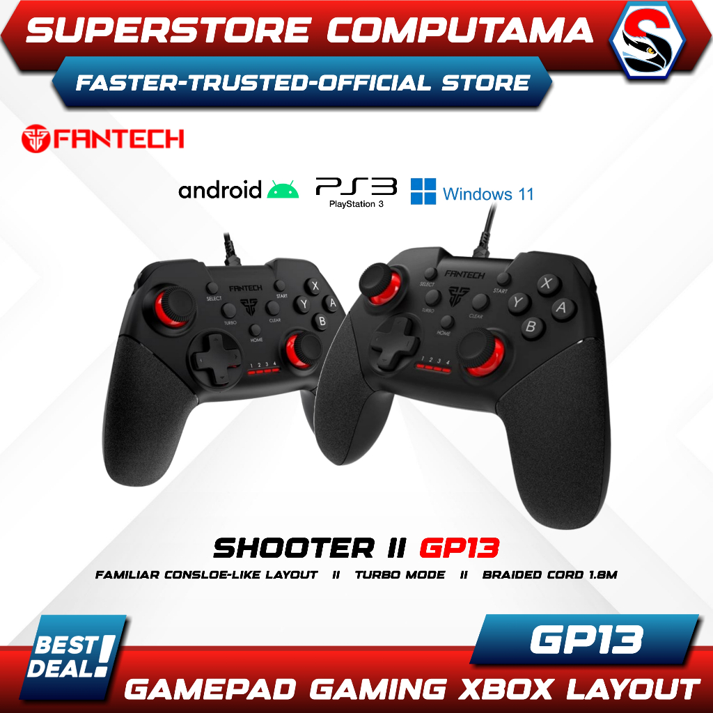 Jual Fantech GP13 SHOOTER II Gaming Controller Gamepad Joystick USB ...