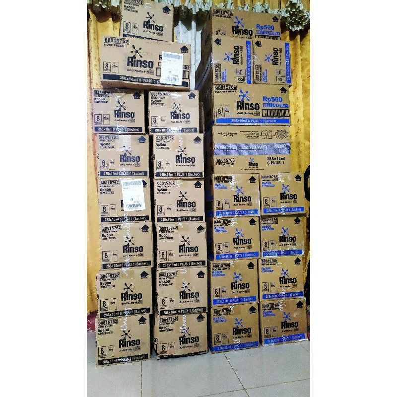 Jual PROMO!!! RINSO CAIR SACHET/ RENTENG 500 ISI 42 PCS | Shopee Indonesia