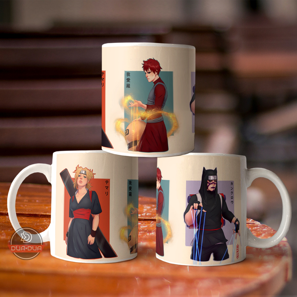 Jual Mug Anime Naruto Gaara Temari Kankuro | Shopee Indonesia