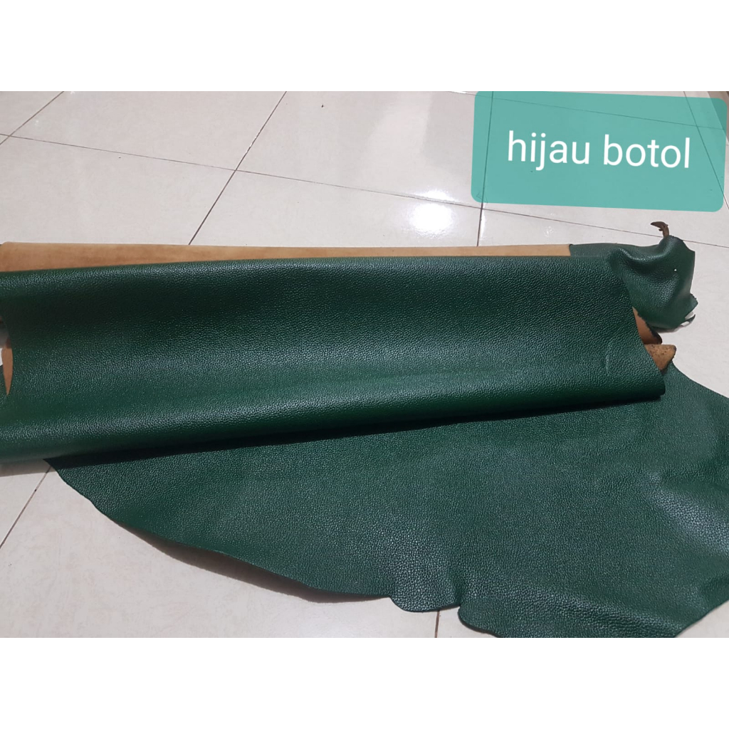 Jual cuero Kulit Sapi lembaran samak motif mild jeruk soft bahan tas ...