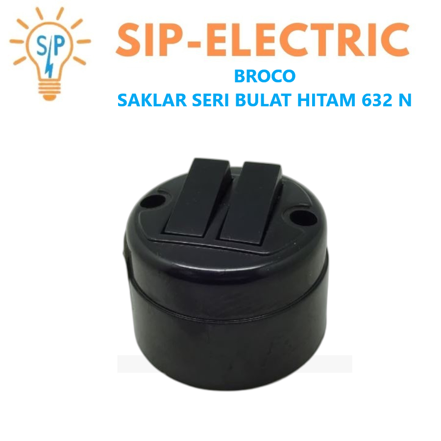 Jual BROCO SAKLAR SERI OB BULAT HITAM JADUL 632N OUTBOW BLACK CLASSIC ...