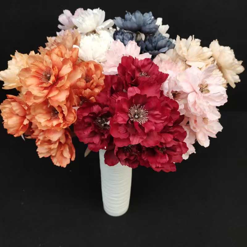 Jual Bunga Peony Imitasi/Peony Artificial harga untuk 1 tangkai ( 3 ...