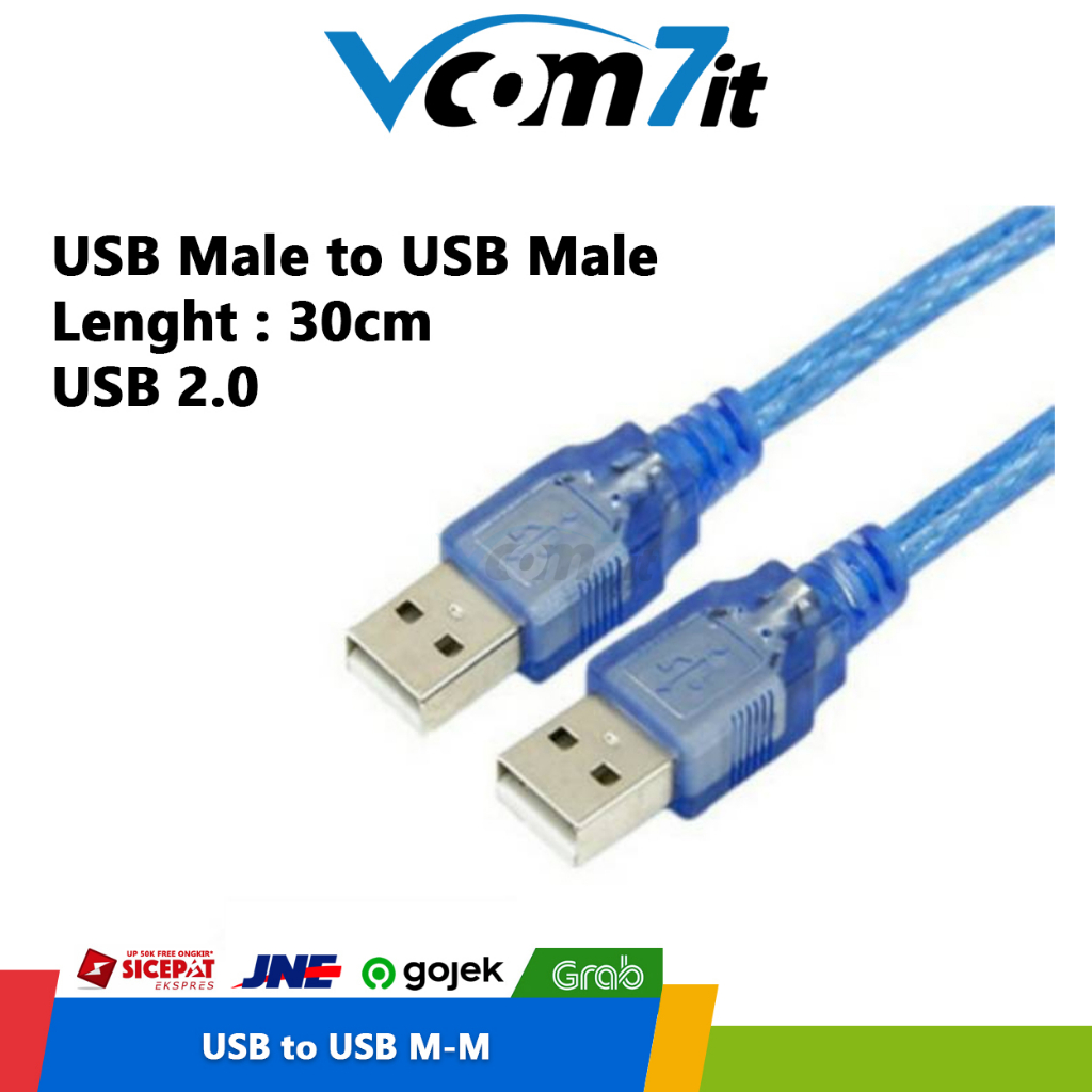 Jual Cable Kabel USB Male to USB Male 30cm 150cm | Shopee Indonesia