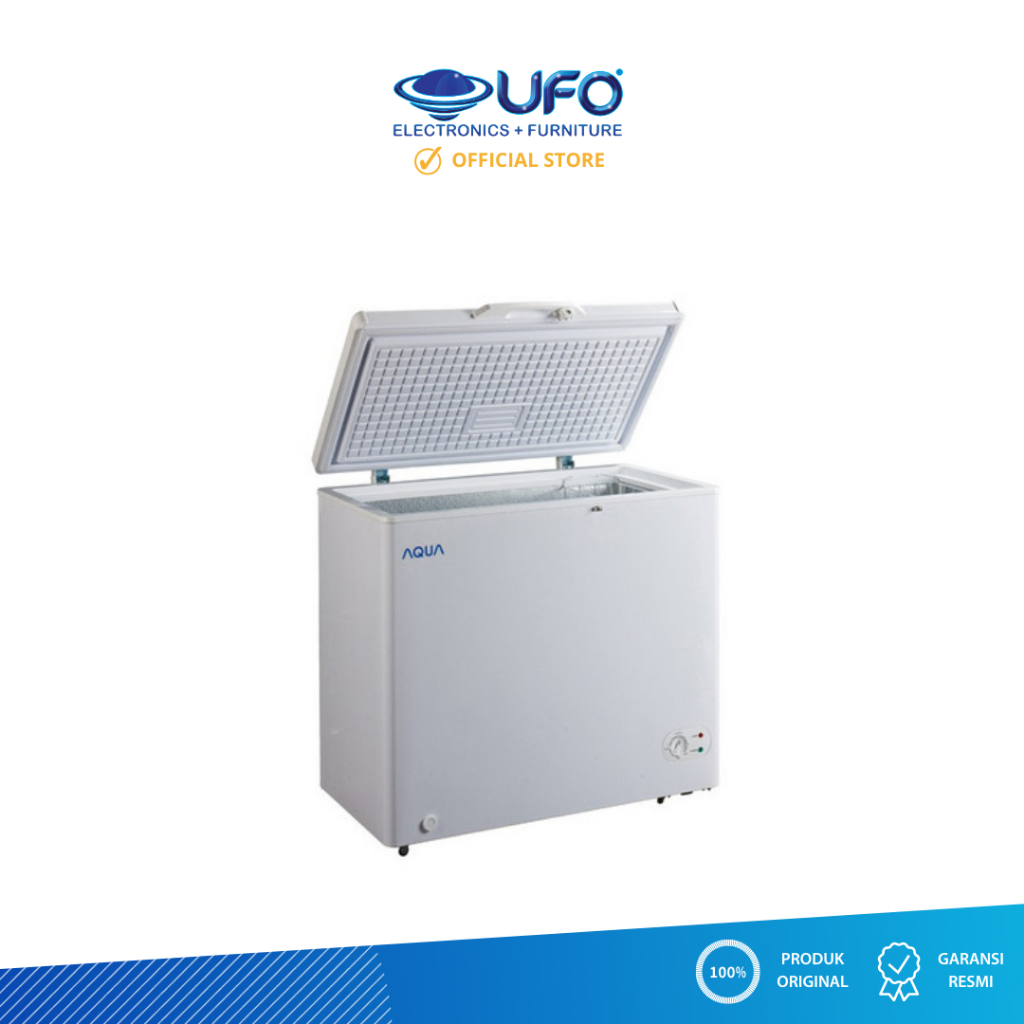 Jual AQUA CHEST FREEZER AQF160(W) LOW WATT | Shopee Indonesia