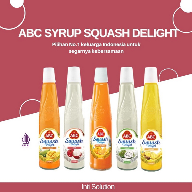 Jual [MT] ABC Sirup Squash Delight Jeruk / Nanas / Mangga / Sirsak ...