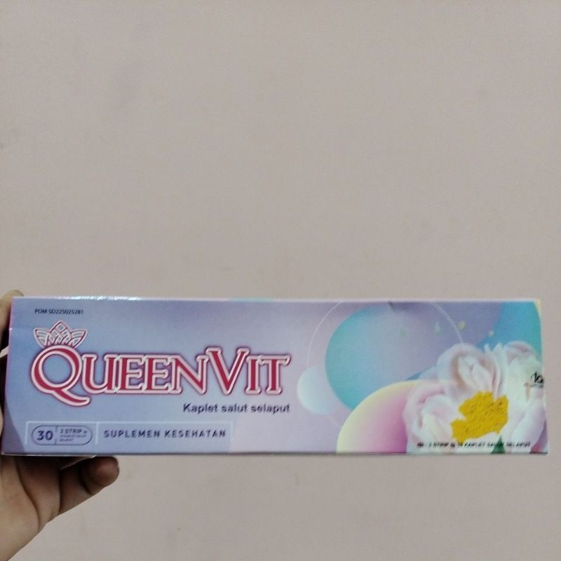 Jual QUEENVIT/box/isi 30 tablet EXP AGUSTUS 2026 | Shopee Indonesia