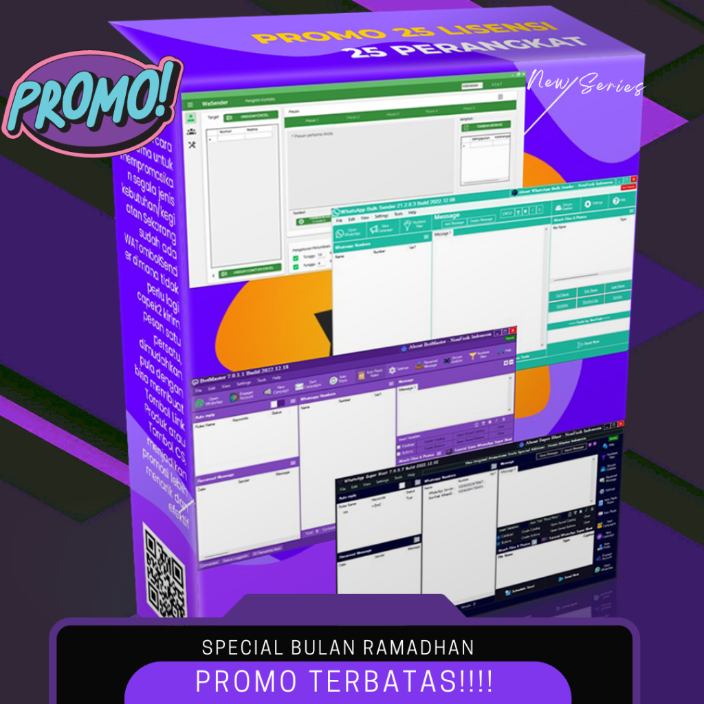 Jual PROMO AUTOSEND!!! [25 Lisensi/Perangkat Full 1 Tahun] WASender, Bulk Sender, Super Blast ...