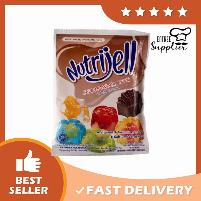 Jual NUTRIJELL Chocolate Agar-Agar Rasa Cokelat 15gr | Shopee Indonesia