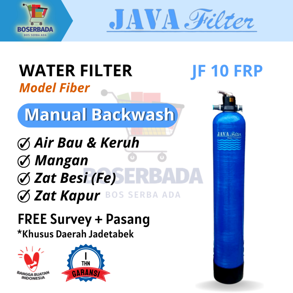 Jual JAVA FILTER - JF10 FRP Water Filter Air Tabung - Manual | Shopee Indonesia