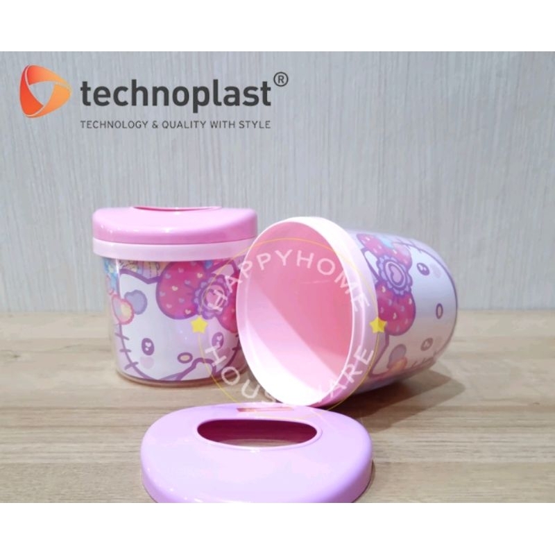 Jual TECHNOPLAST Hello Kitty Round Tissue Box / Tempat Tissue Bulat ...