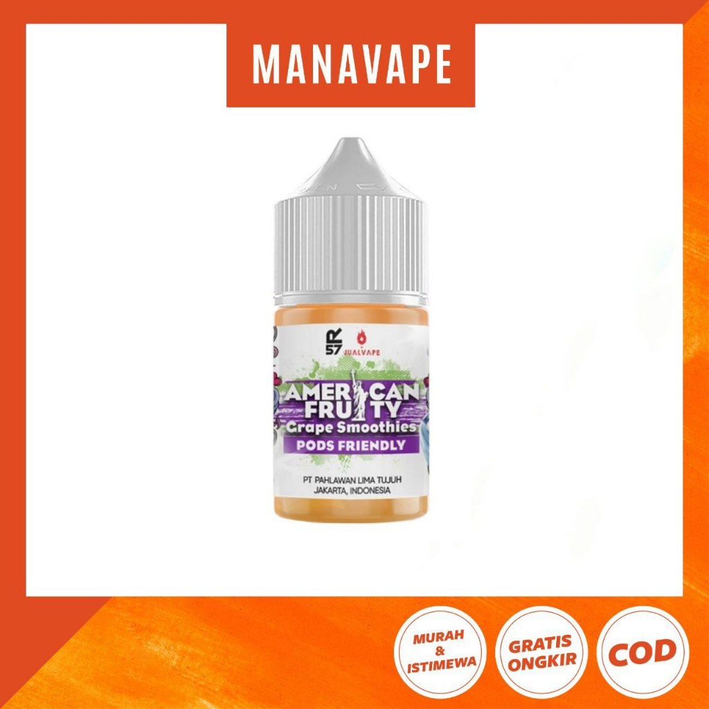 Jual AMERICAN FRUITY GRAPE SMOOTHIES PODS FRIENDLY 30ML / 10MG | Shopee ...