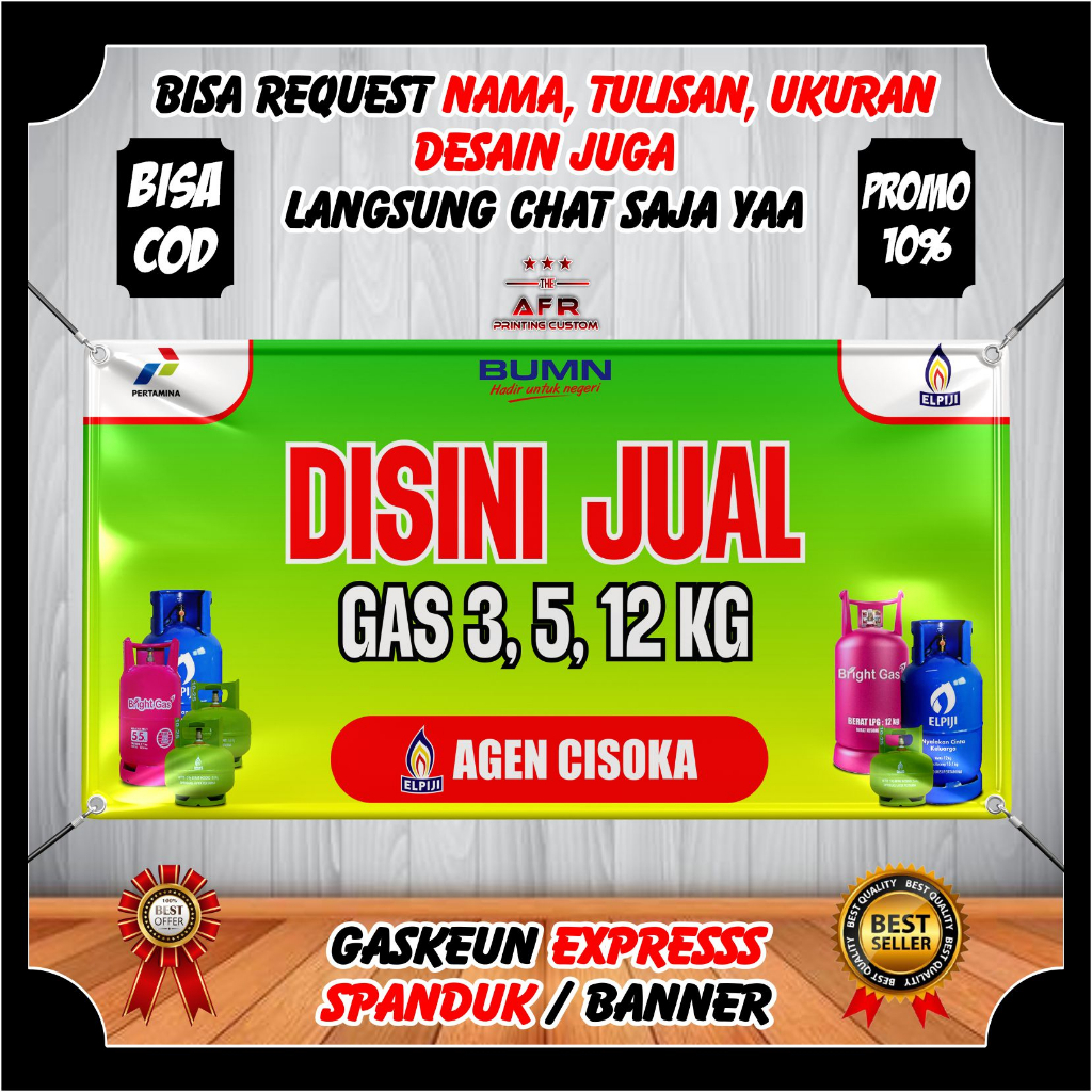 Jual Spanduk Banner Jual Gas 3kg Banner Warung Agen Gas Elpiji Desain ...