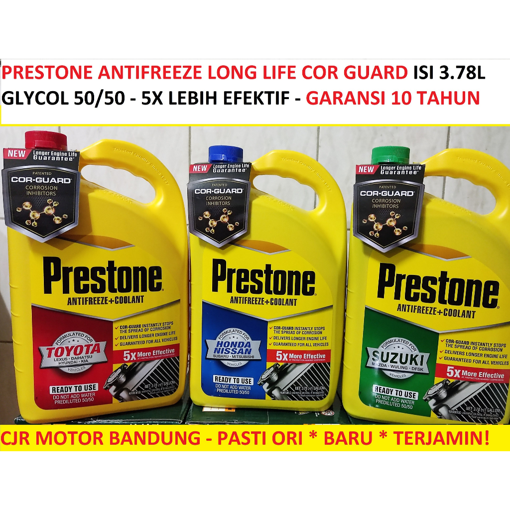 Jual Air Radiator COOLANT PRESTONE LONG LIFE ANTIFREEZE New Gen glycol ...