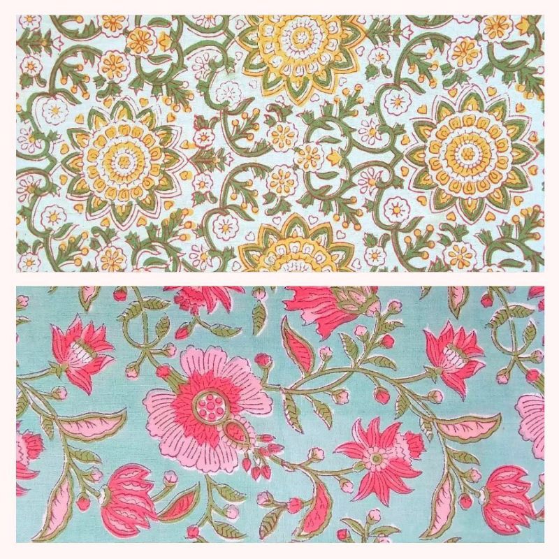 Jual Kain katun Kain India Hand Block Print From INDIA dijual per 50cm ...