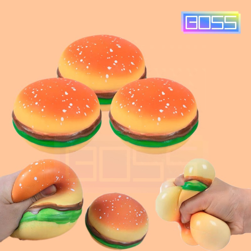 Jual BOSS-Mainan Squishy Hamburger MINI Mainan Pencet Anti Stress gemes ...