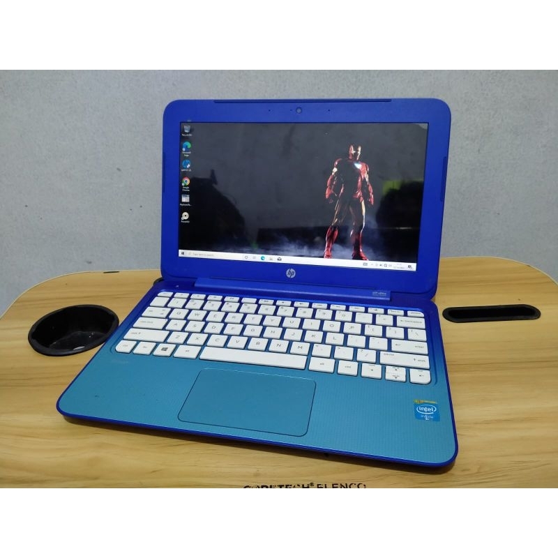 Jual Notebook hp stream biru langit intel celeron ram 2gb windows 10 ...