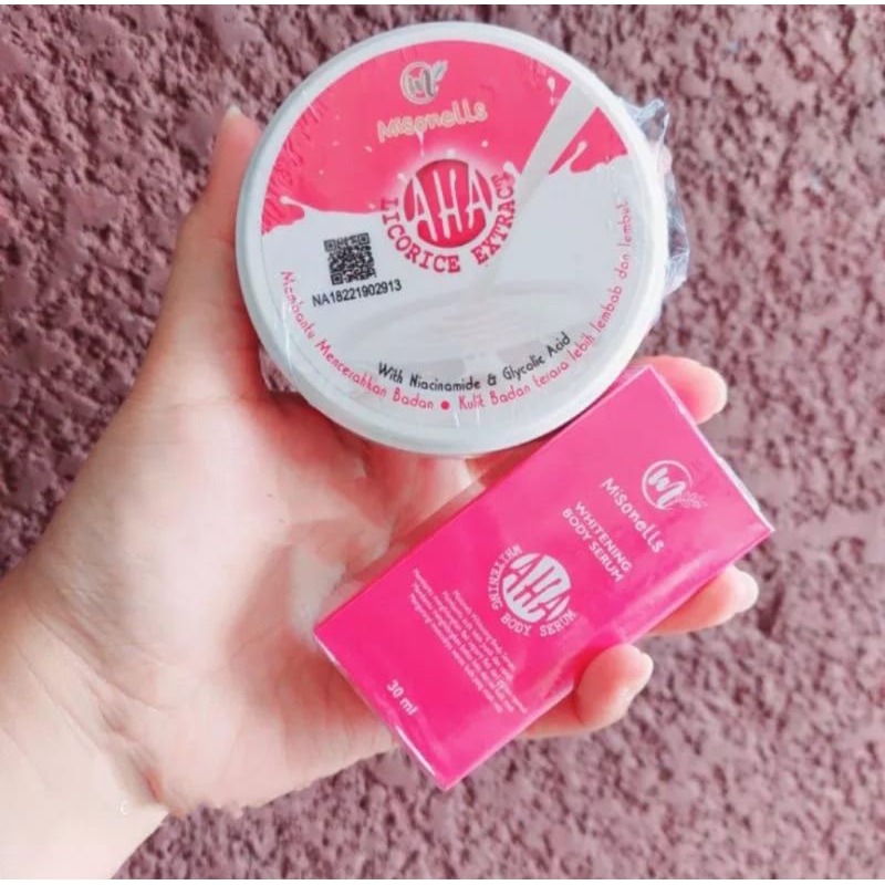 Jual Paket Bleaching Licorice Extract dan Aha Body Serum | Shopee Indonesia