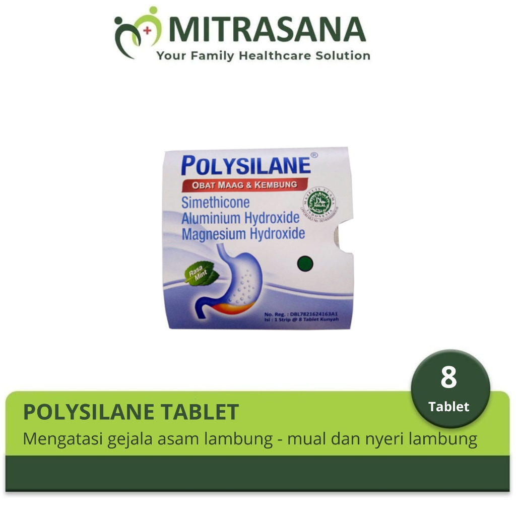 Jual Polysilane Tablet - Mengatasi Gejala Asam Lambung | Shopee Indonesia