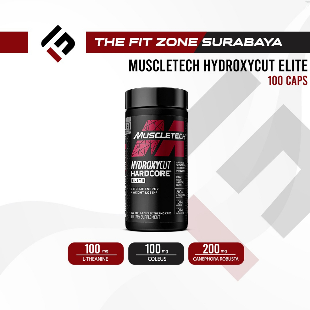 Jual Muscletech Hydroxycut Elite Hardcore 100 Capsules Fat Burner