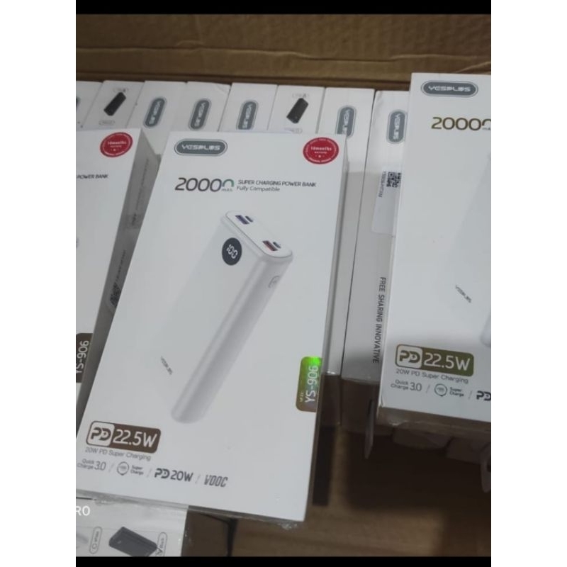 Jual Power Bank YESPLUS Power Bank 20000mAh | Shopee Indonesia
