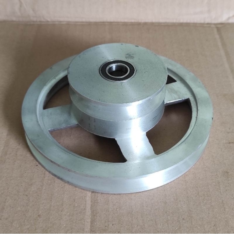Jual Puli pulley kombinasi 6" dan 3" jalur A BEARING terpasang | Shopee ...