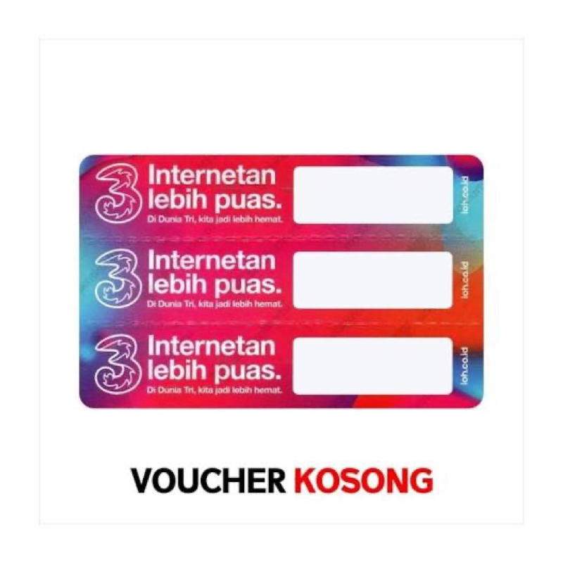 Jual Voucher Three Kosong / Zero harga per Serial Number | Shopee Indonesia
