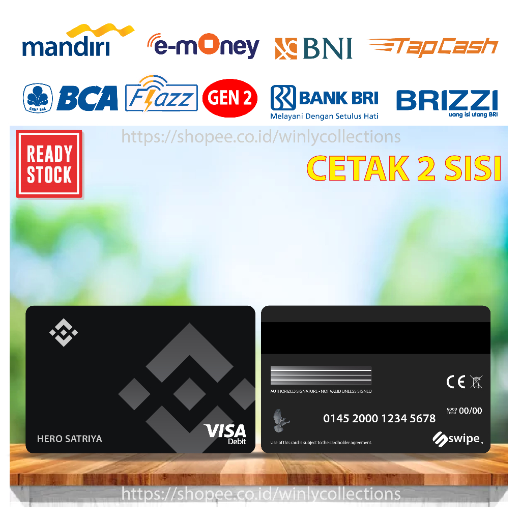 Jual EMONEY E TOLL DESIGN CREDIT CARD BINANCE LOGO E MONEY MANDIRI ...
