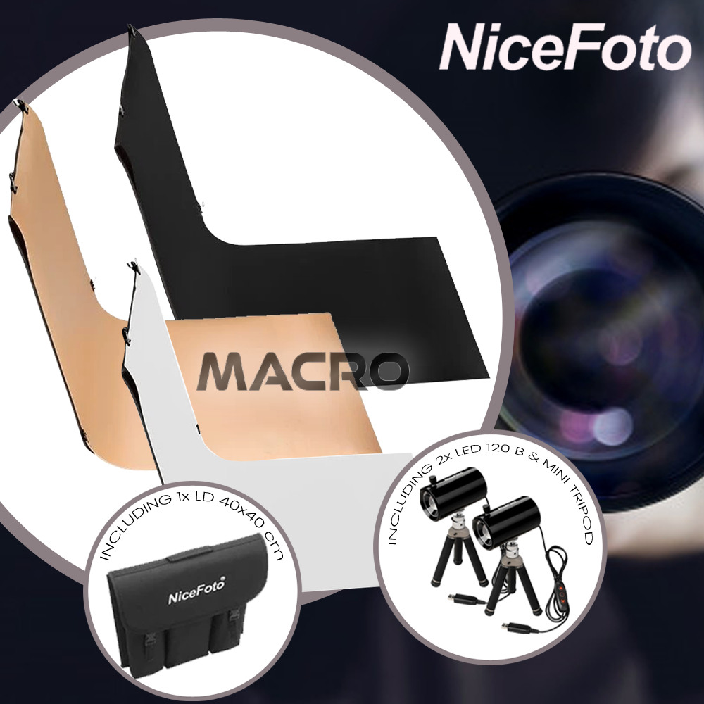 Jual NICEFOTO Studio Kit Portable / Photo Box 40x40 with Lighting ...