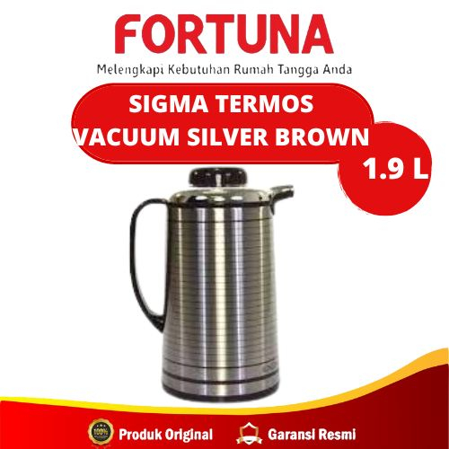 Jual Sigma Termos Vacum Jug 1,9 Liter - Silver Brown - Termos Tuang Air ...