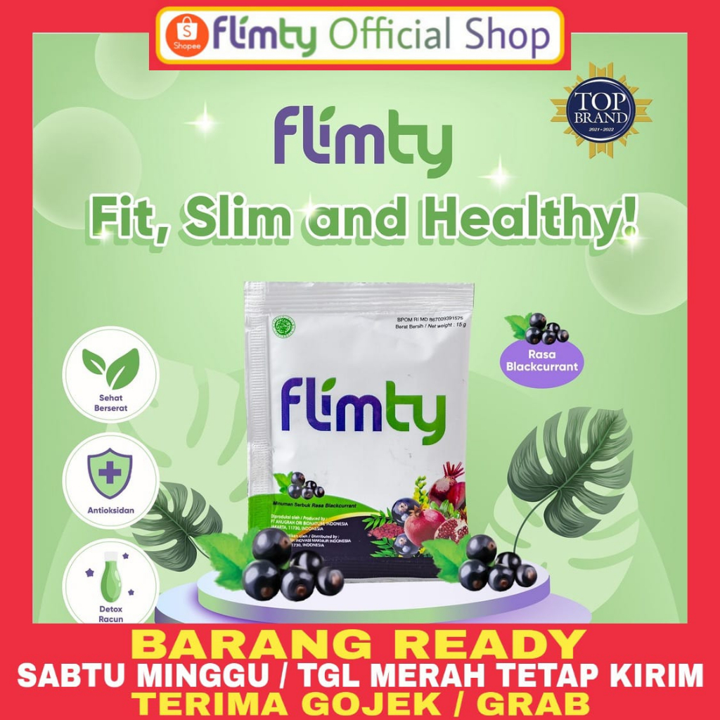 Jual FLIMTY FIBER ECER SACHET SUPLEMEN VITAMIN DETOX DIET KURUS ...