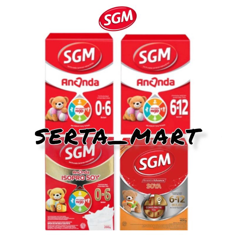 Jual SGM Ananda 1 / Ananda 2 - Susu Formula Bayi 0-6 Bulan / 6-12Bln - Susu SGM Ananda Soya 1 ...