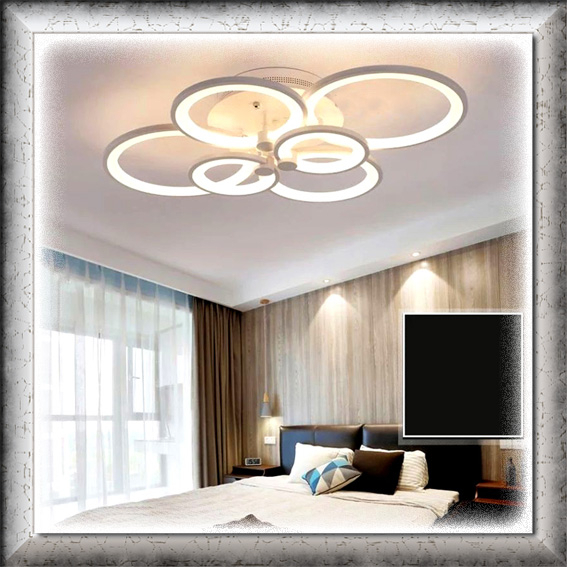 Jual Lampu tempel hias plafon ceiling elegan MODERN LED 3 warna sinar ...