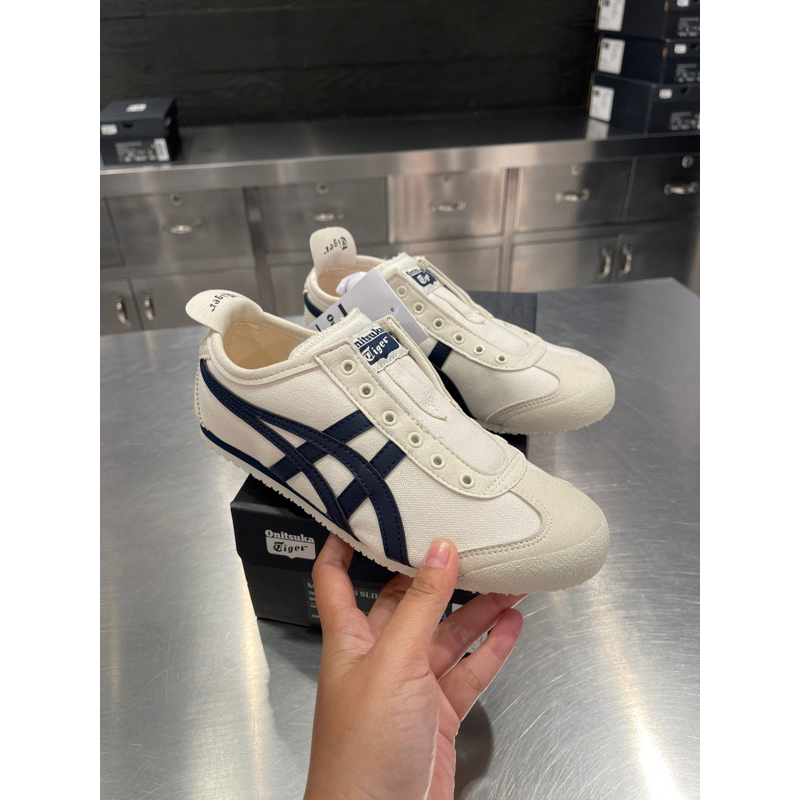 Jual slip on onit suka Tiger brich midnigt ori jastip | Shopee Indonesia