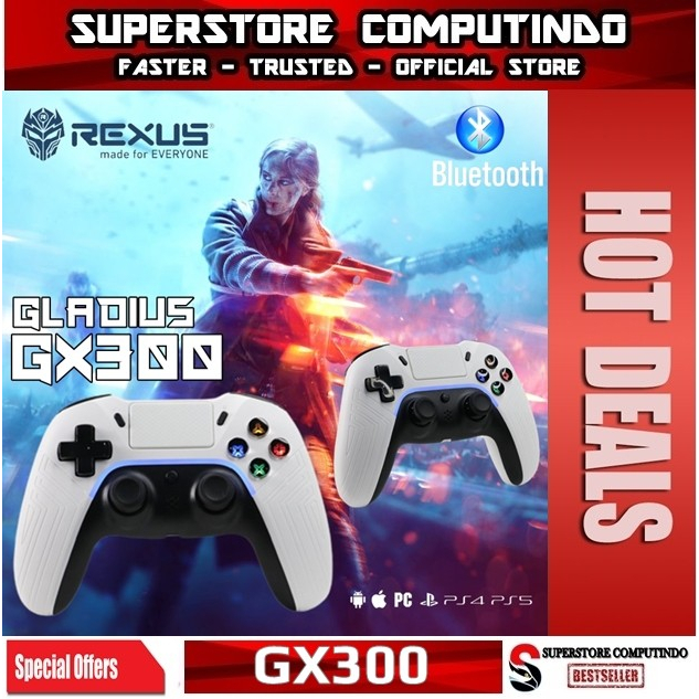 Jual Rexus Gladius GX300 Dual Mode Wireless Bluetooh Gamepad | Shopee ...