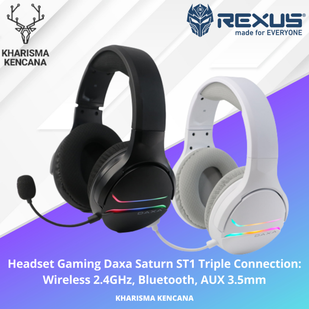 Jual Headset Gaming Daxa Saturn ST1 Triple Connection | Shopee Indonesia