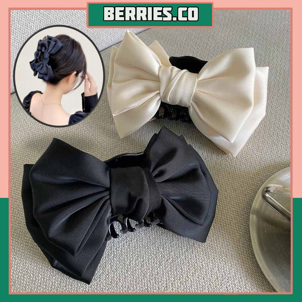 Jual BRI*IR1129 Ikat rambut Jedai Korea Pita Satin Jepit Rambut Jumbo ...