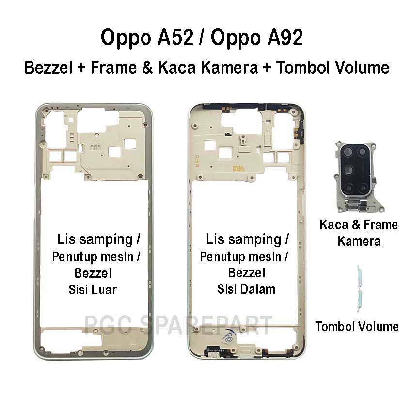 Jual Original Bezzel Lis Tulang Samping + Frame Kaca Kamera + Tombol ...