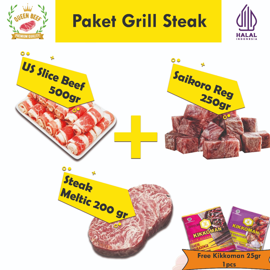 Jual Paket Bbq Dan Grill Rame - rame ( slice beef / saikoro / sirloin ...