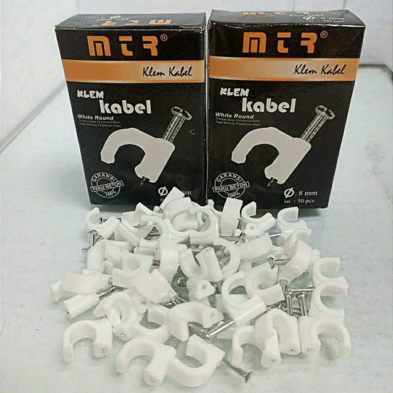 Jual Klem Kabel 8 mm Klem Original PAKU BETON ASLI isi 50 pcs | Shopee ...