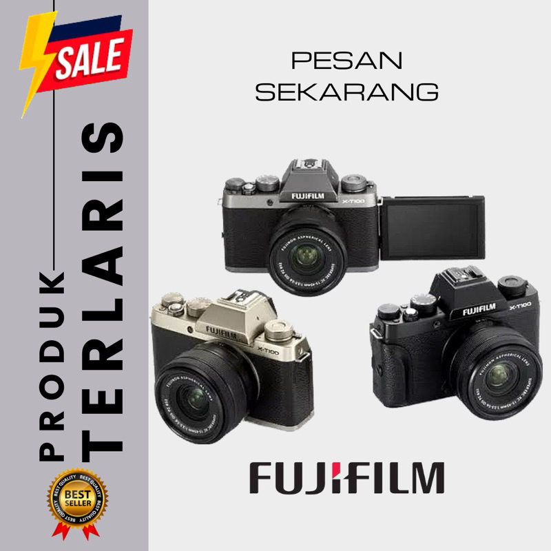 Jual FUJIFILM X-T100 FULL SETT SUDAH WIFI MJLUS SIAP PAKAI | Shopee Indonesia