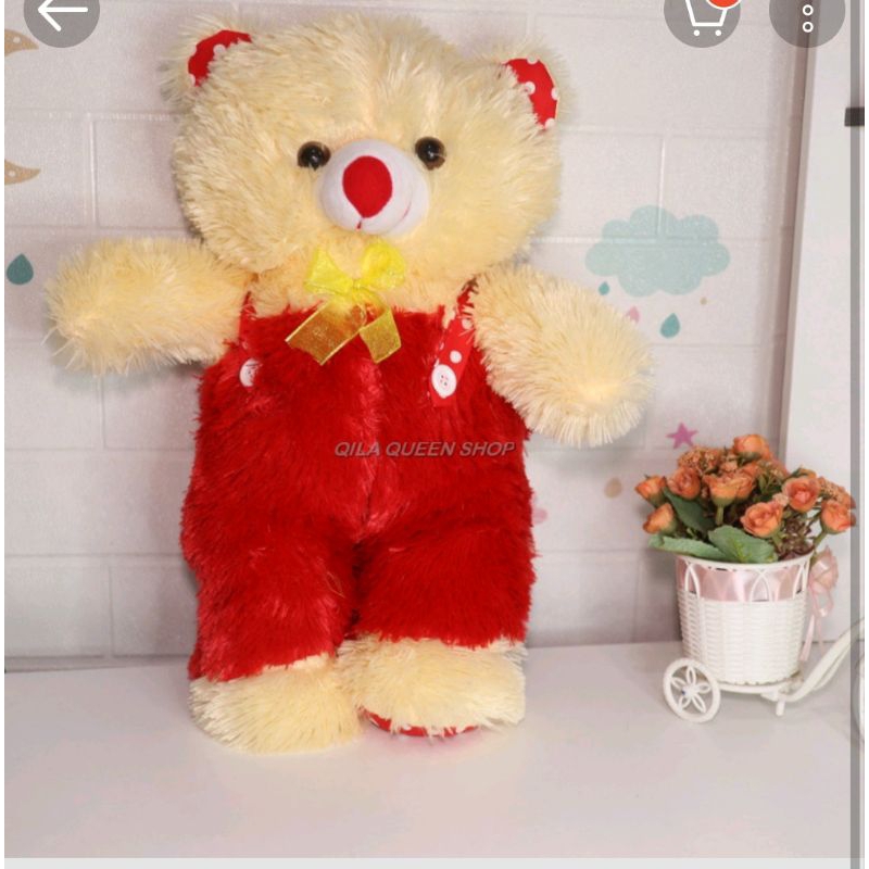 Jual BONEKA TEDDY BEAR MERAH PITA 50CM | Shopee Indonesia