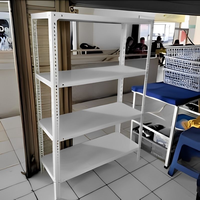 Jual rak besi siku lubang ukuran L40×P100×T150 susun 4. ketebalan plat ...