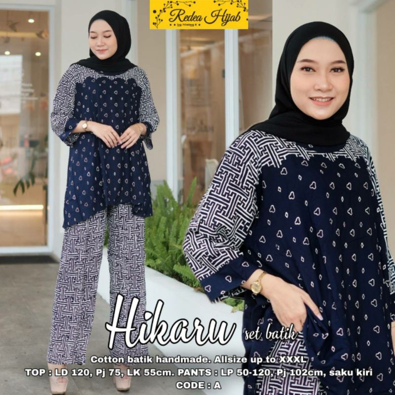 Jual Setelan Wanita Hikaru Batik Cap Rayon Samitex | Setelan Wanita ...
